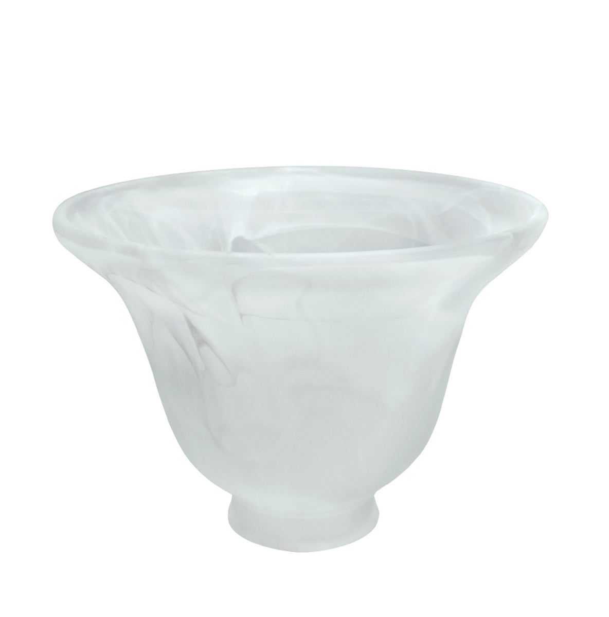 # 23009-4 Transitional Style Replacement Bell Shaped Faux Alabaster Gl ...