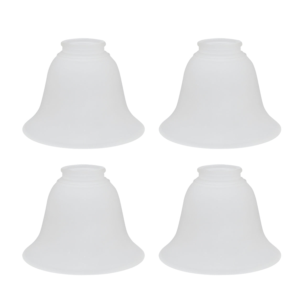 # 23023-4 Transitional Style Replacement Bell Shaped Frosted Glass Sha ...