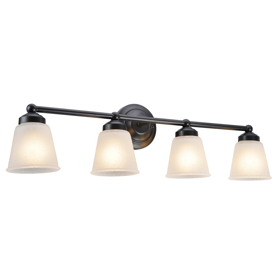 # 62015-2 Four-Light Metal Bathroom Vanity Wall Light Fixture, 15 1/2 ...